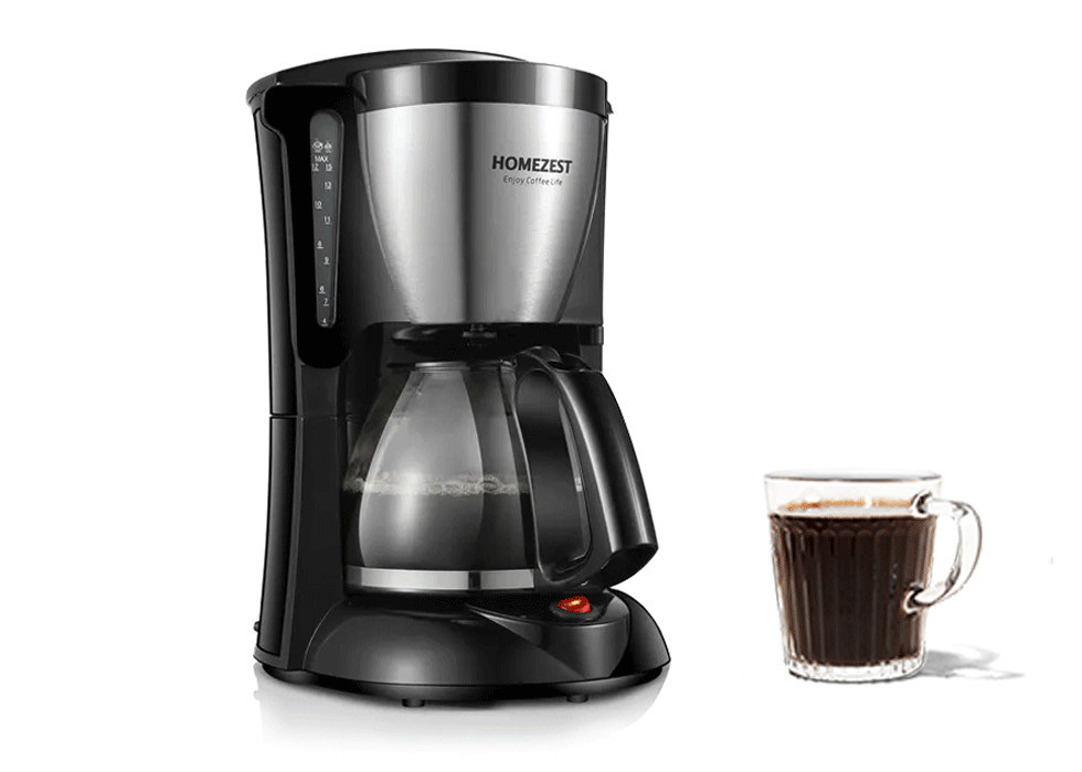 CM-827B 1000W Household Filter Coffee Machine Maker Stainless Steel EMC